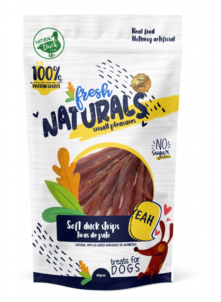 Fresh Naturals tiras de pato snacks para perros